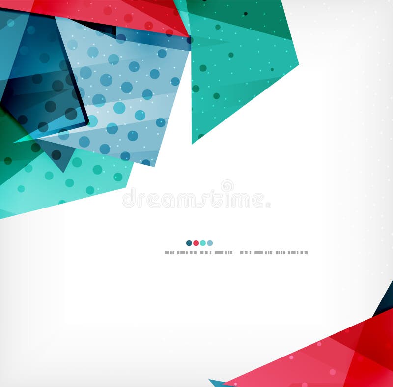 Geometric Shape Abstract Futuristic Background Stock Vector ...