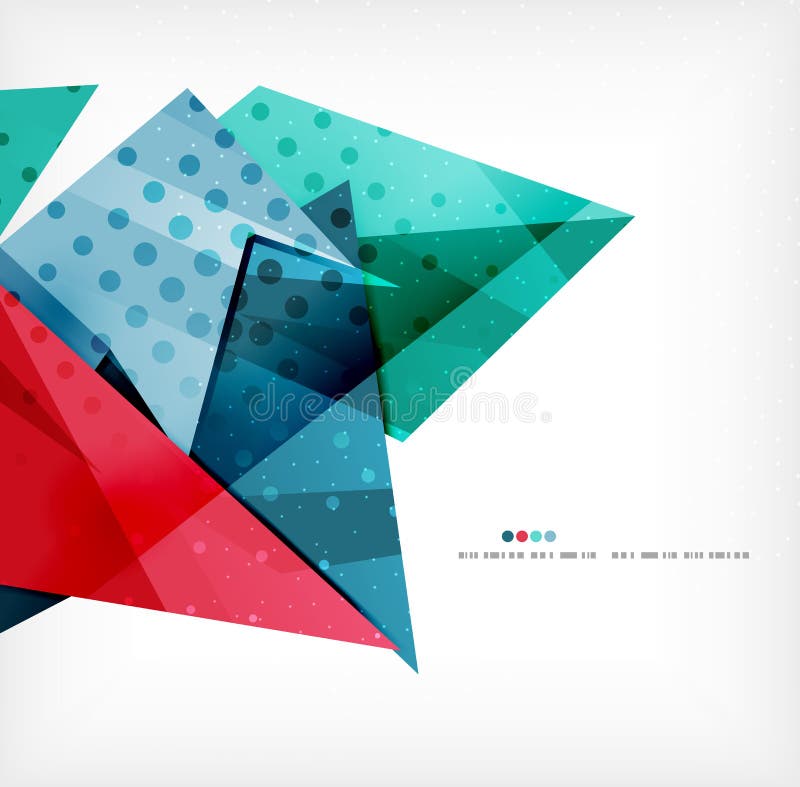 Geometric Shape Abstract Futuristic Background Stock Vector ...