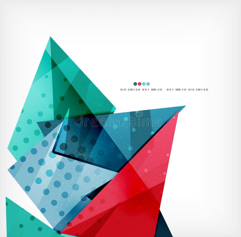 Geometric Shape Abstract Futuristic Background Stock Vector ...