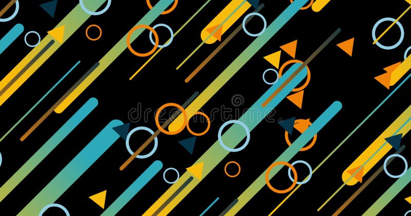 Geometric Shape Abstract Loop Animation. Infinity Motion Graphic Shapes ...