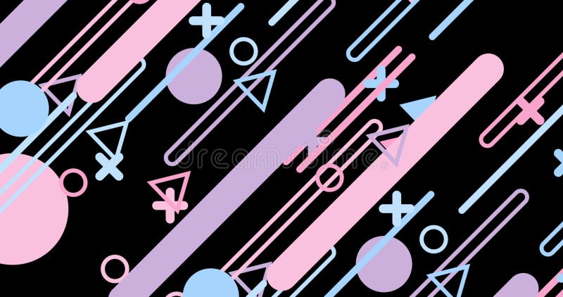 Geometric Shape Abstract Loop Animation. Infinity Motion Graphic Shapes ...