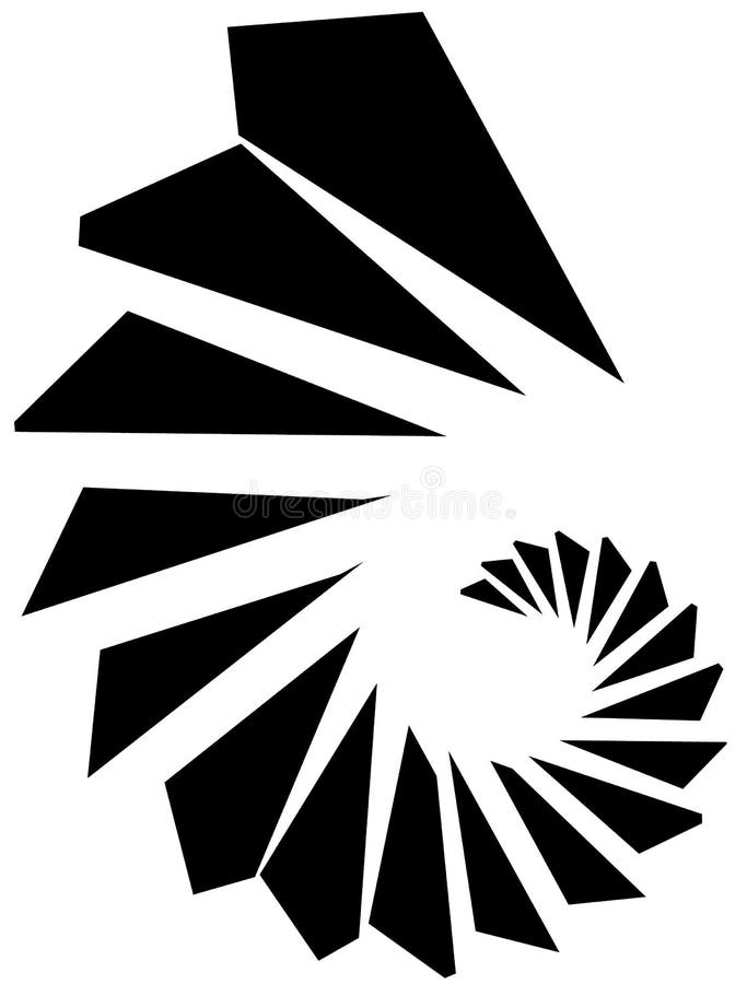 Geometric Shape - Angular Edgy Element on White. Stock Vector ...