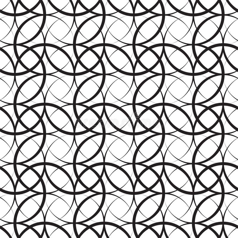 CROSSING STROKE ARCH. MODERN ELEGANT GEOMETRIC CIRCLE SEAMLESS VECTOR ...