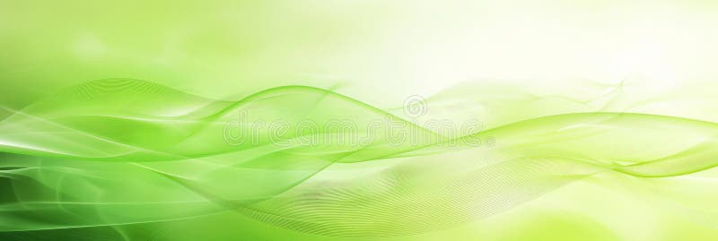 Geometric Shape Colorful Green Banner, Wavy Lines Stock Image - Image ...
