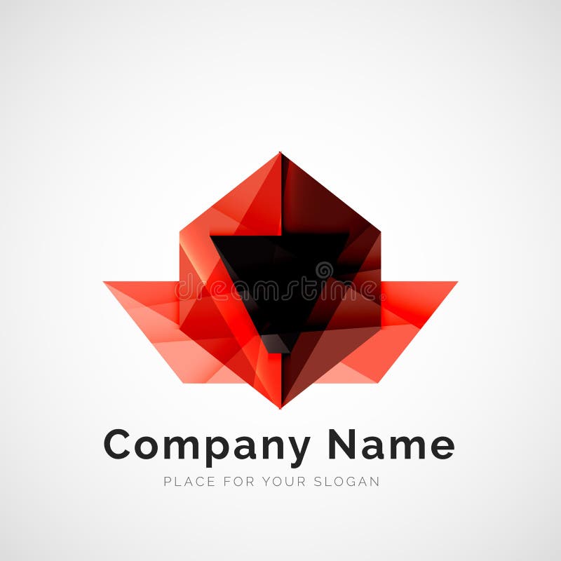 Geometric Shape, Company Logo Stock Vector - Illustration of complex ...