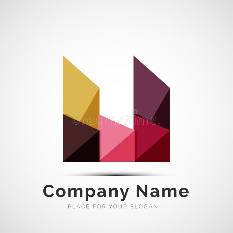 Geometric Shape, Company Logo Stock Vector - Illustration of elements ...