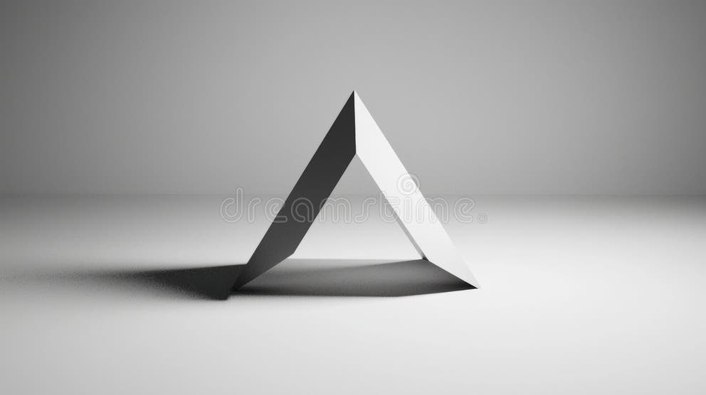 A Geometric Shape Composed of Three Triangles. Stock Illustration ...