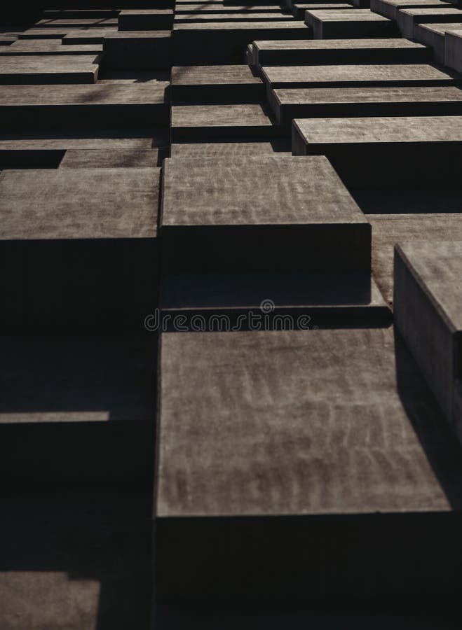 Geometric Shape of Concrete Blocks Stock Photo - Image of shape ...