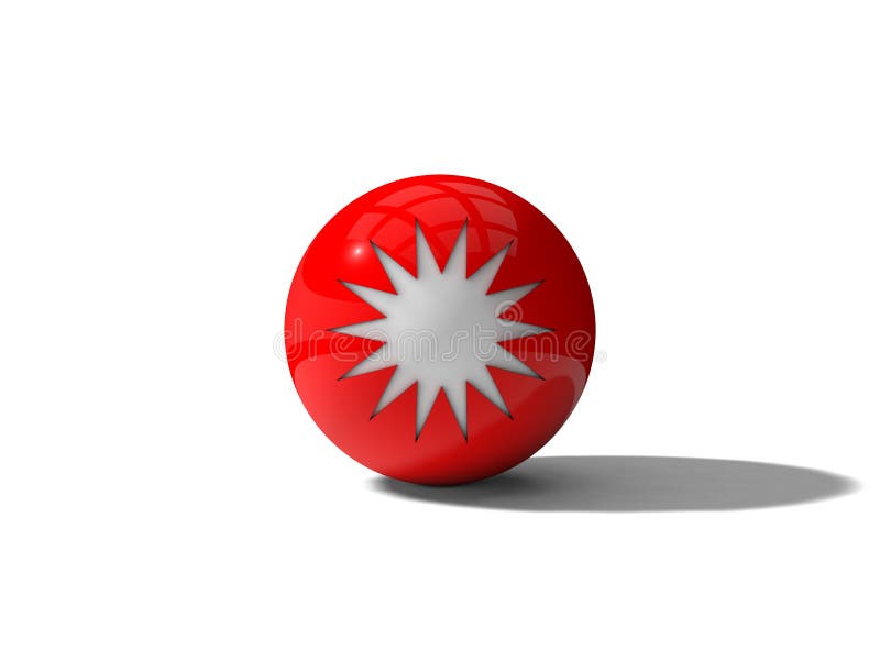 Geometric Shape Cutted Ball Stock Illustration - Illustration of shape ...