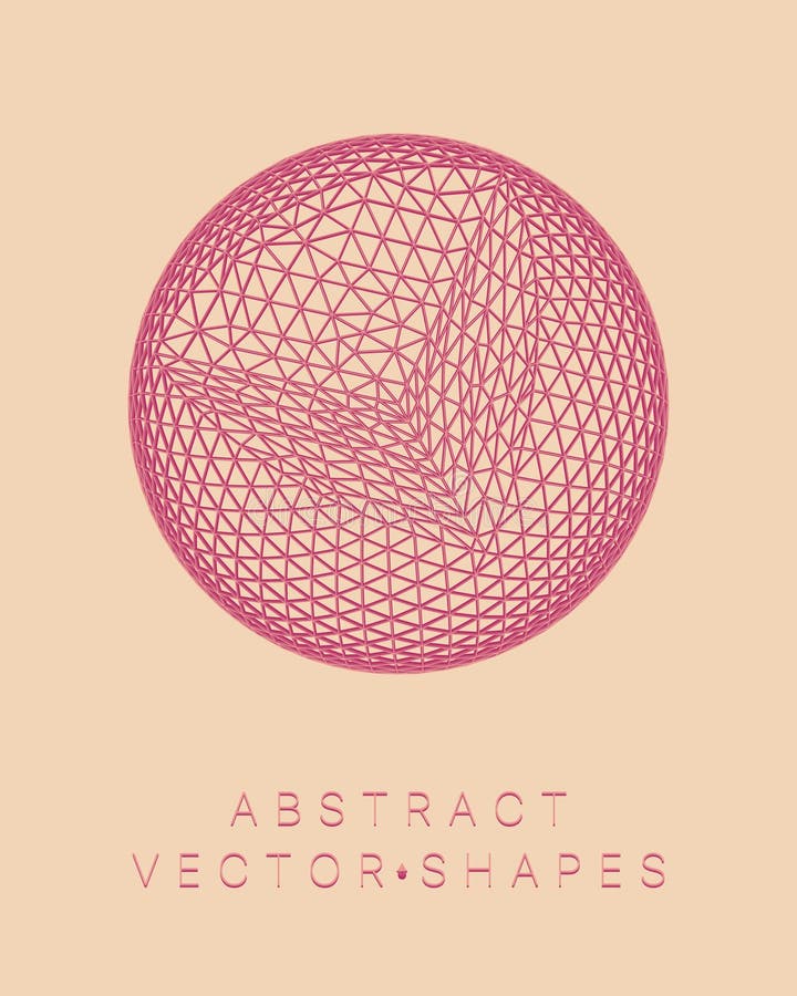 Geometric Shape for Design. 3d Technology Style Stock Vector ...