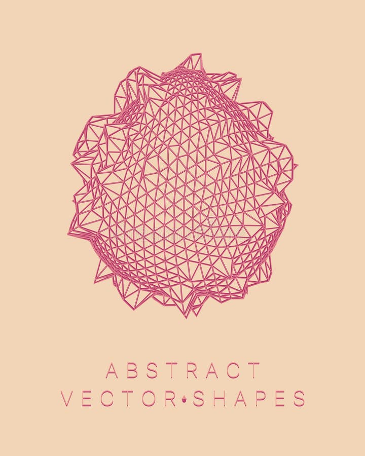 Geometric Shape for Design. 3d Technology Style Stock Vector ...