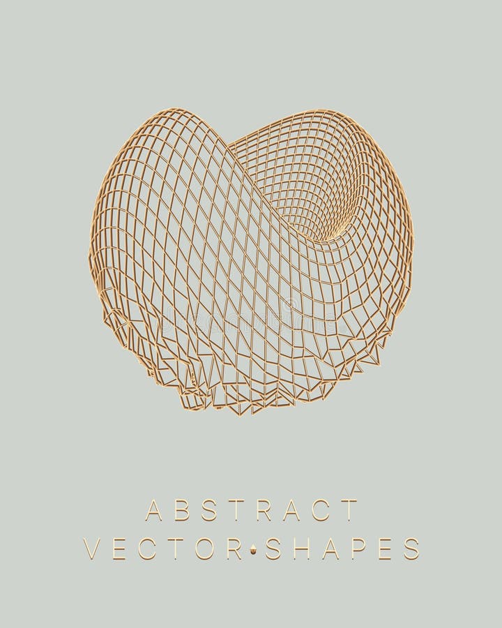 Geometric Shape for Design. 3d Technology Style Stock Vector ...