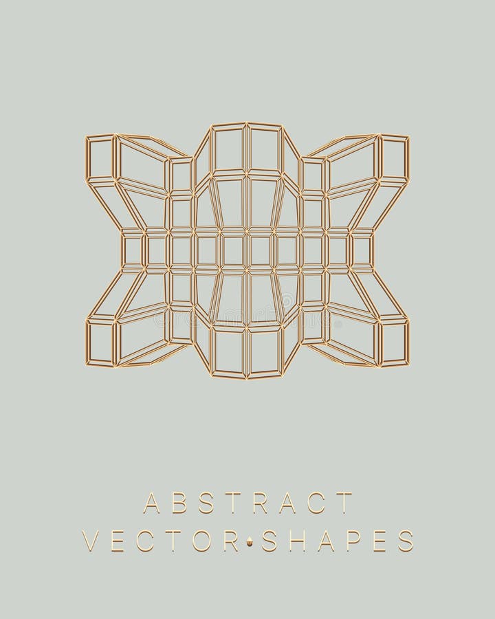 Geometric Shape for Design. 3d Technology Style Stock Vector ...