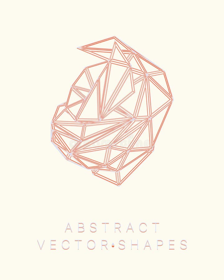 Geometric Shape for Design. 3d Technology Style Stock Vector ...