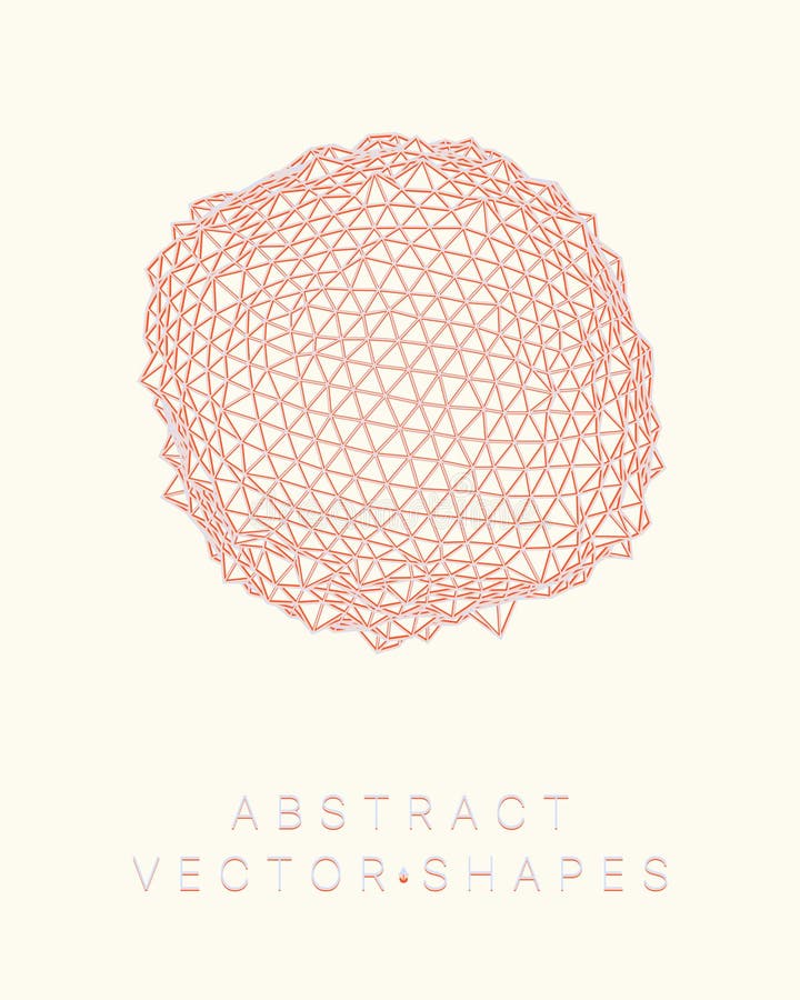 Geometric Shape for Design. 3d Technology Style Stock Vector ...