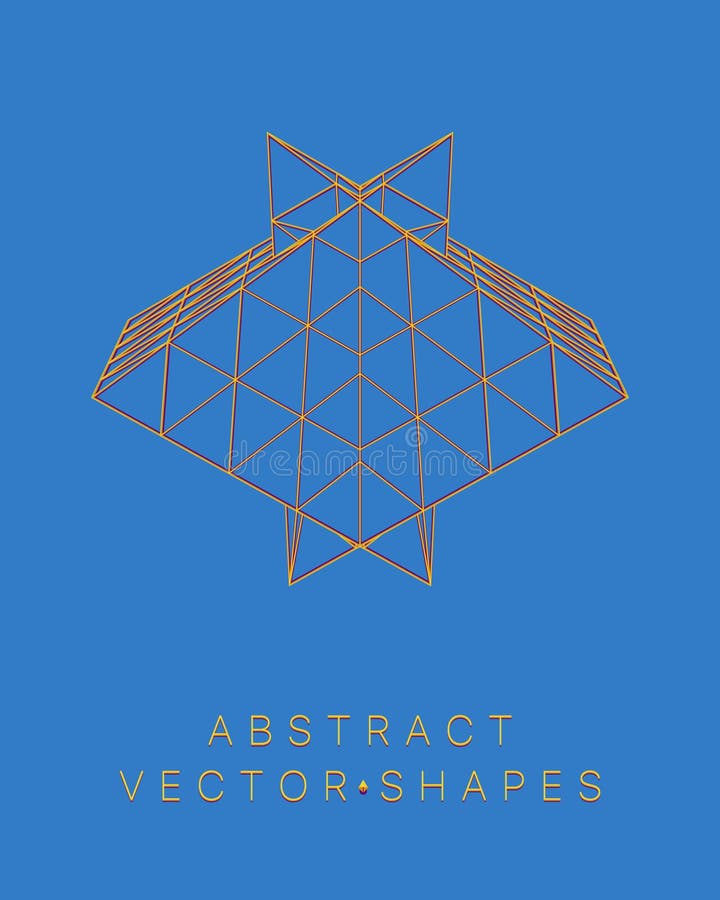 Geometric Shape for Design. 3d Technology Style Stock Vector ...