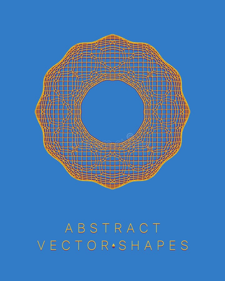 Geometric Shape for Design. 3d Technology Style Stock Vector ...