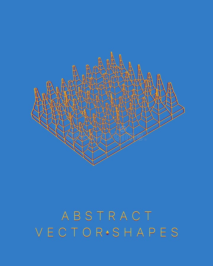 Geometric Shape for Design. 3d Technology Style Stock Vector ...