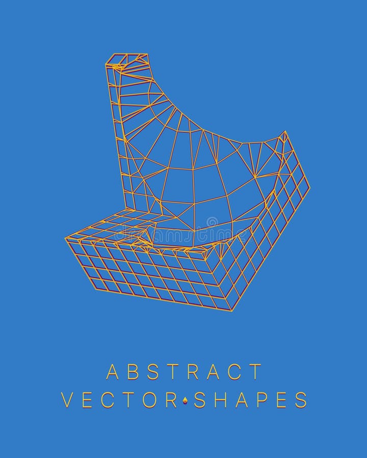 Geometric Shape for Design. 3d Technology Style Stock Vector ...