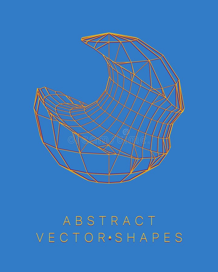 Geometric Shape for Design. 3d Technology Style Stock Vector ...