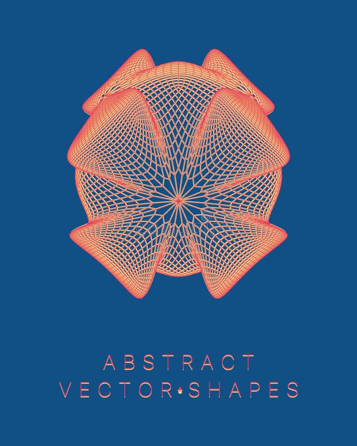 Geometric Shape for Design. 3d Technology Style Stock Illustration ...