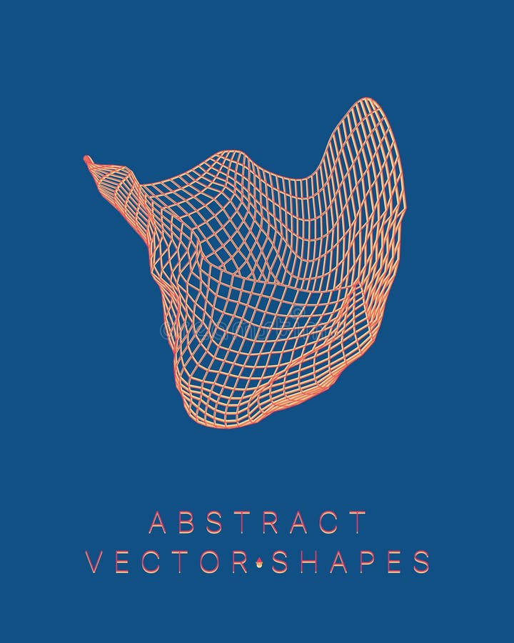 Geometric Shape for Design. 3d Technology Style. Stock Vector ...