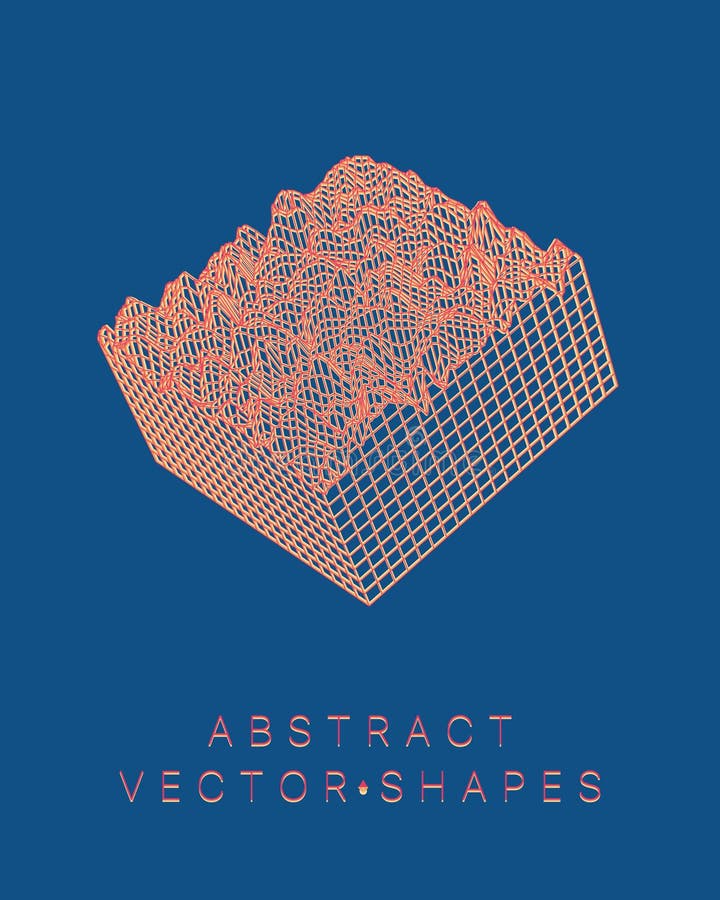 Geometric Shape for Design. 3d Technology Style Stock Illustration ...