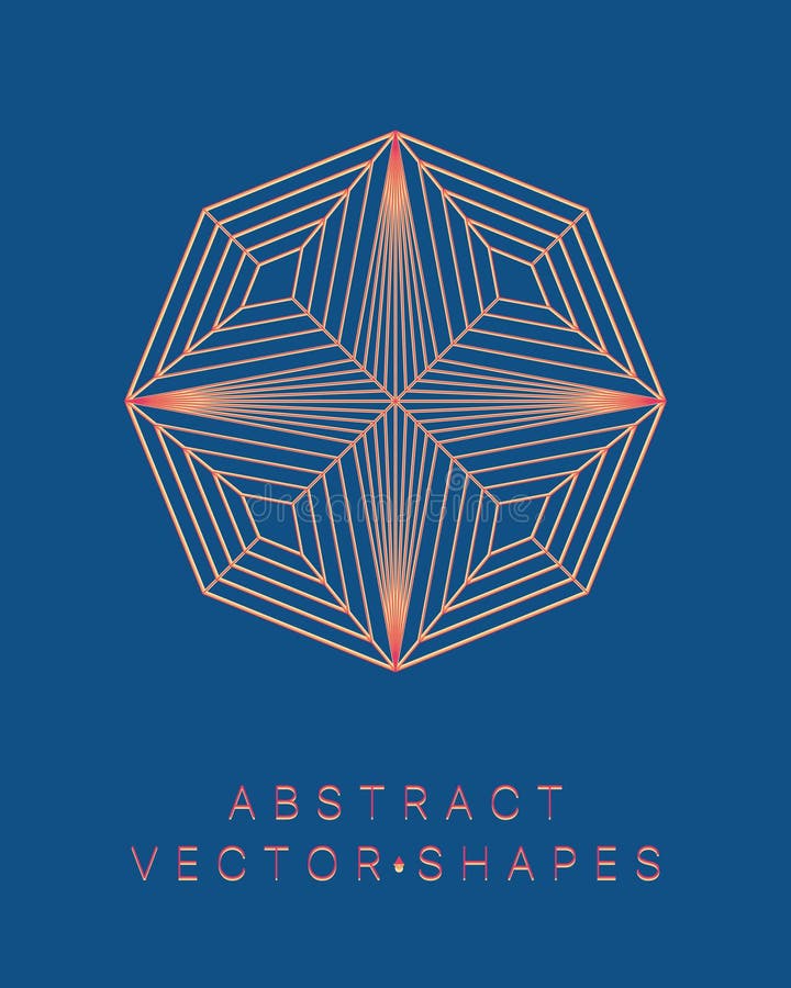 Geometric Shape for Design. 3d Technology Style Stock Illustration ...