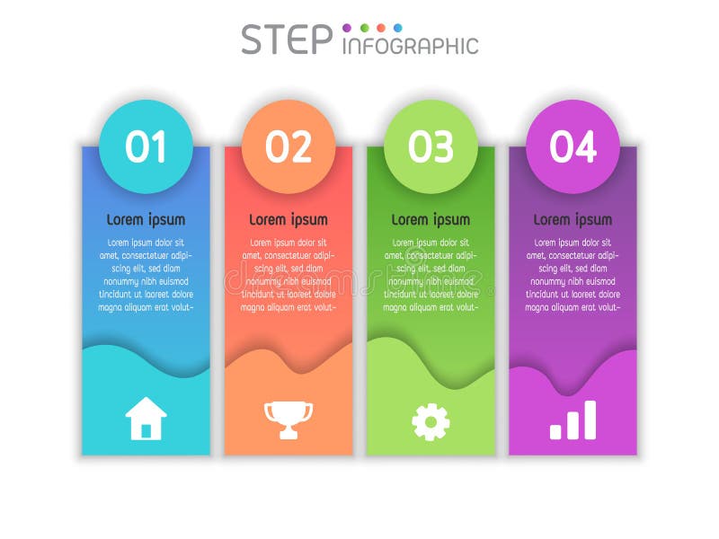 Geometric Shape Elements with Steps,road Map,options,milestone ...