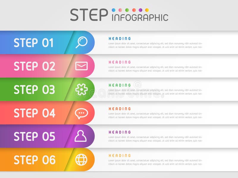 Geometric Shape Elements with Steps,road Map,options,milestone ...