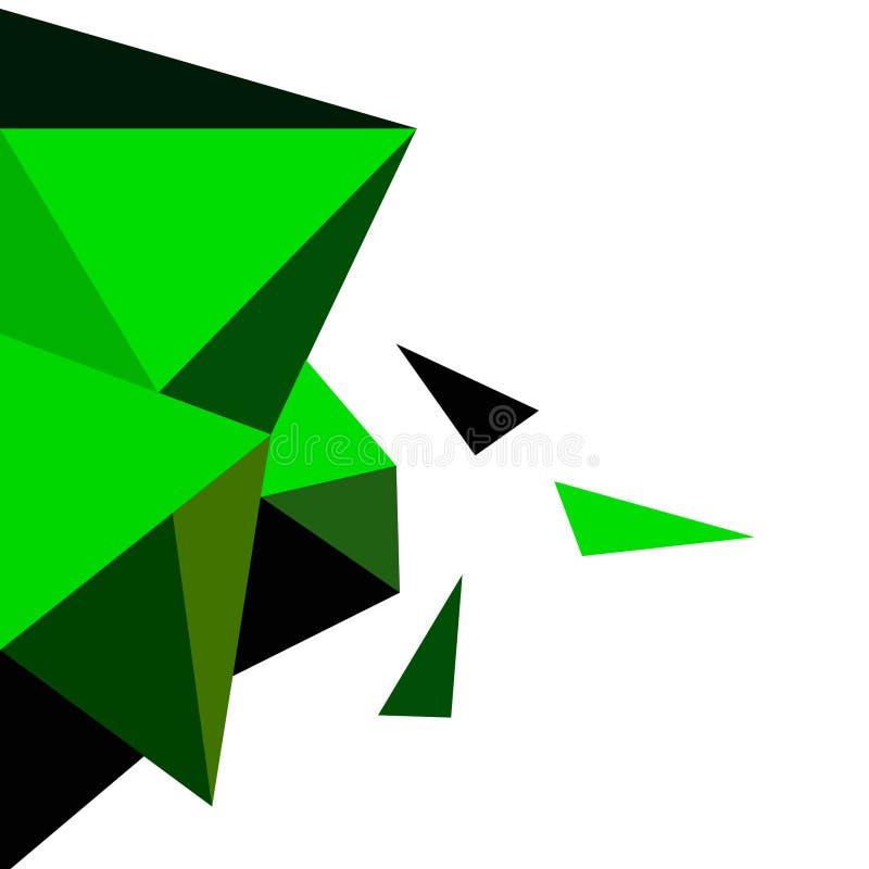 Geometric Shape, Green Design 3d Vector Illustration Eps10 Stock ...