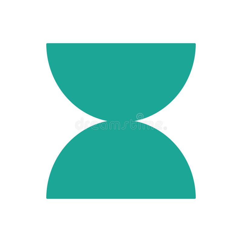 Geometric Shape Hourglass Modern Abstract Form Stock Illustration ...
