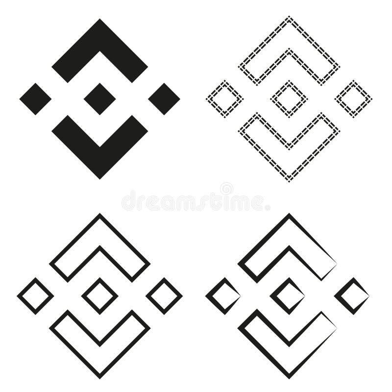 Geometric Shape Icon. Abstract Square Symbol. Symmetrical Pattern ...