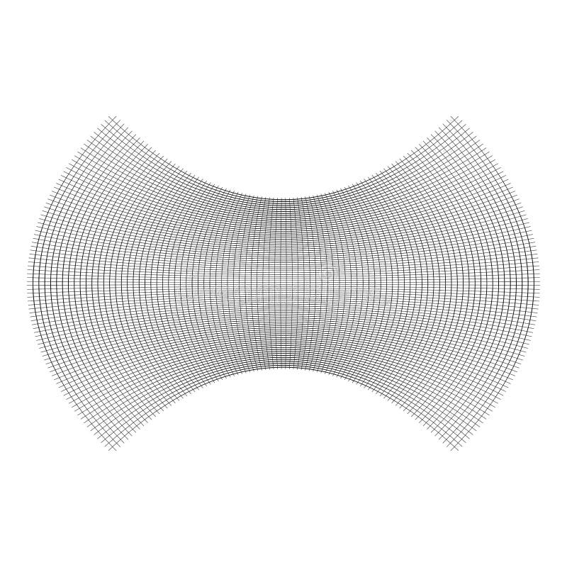 Geometric Shape with Oblate, Squeeze, Flattened Effect. Distorted ...