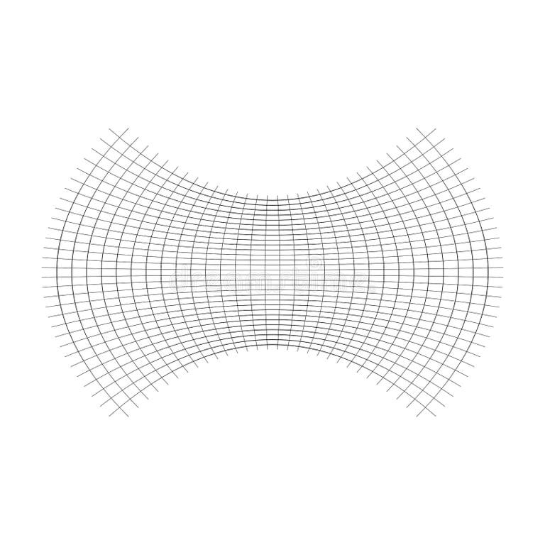 Geometric Shape with Oblate, Squeeze, Flattened Effect. Distorted ...