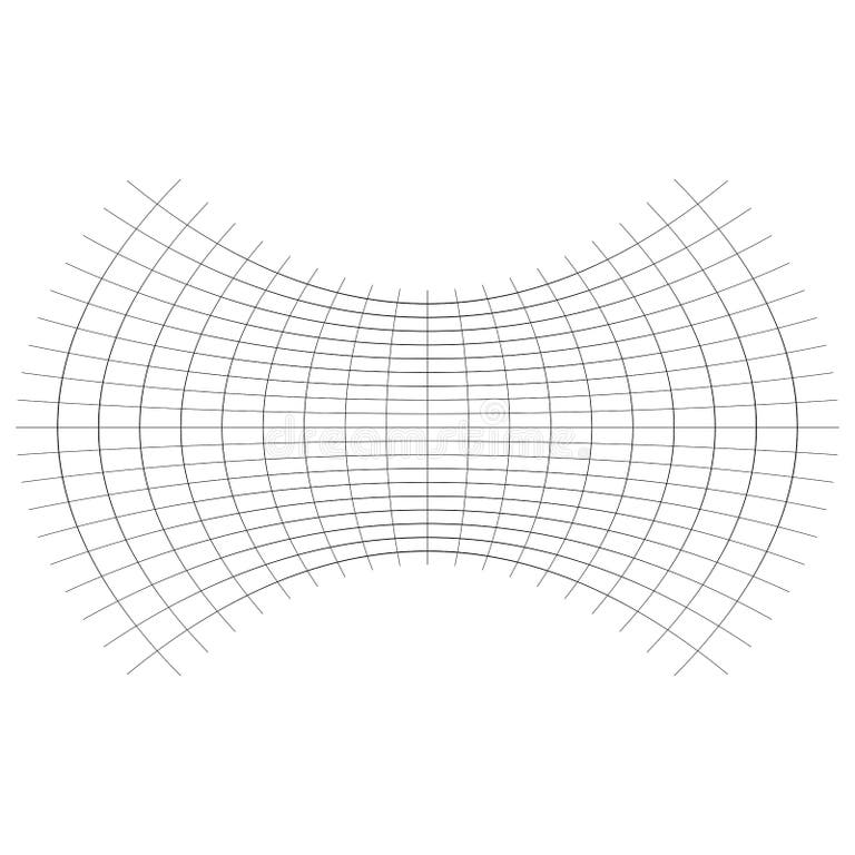 Geometric Shape with Oblate, Squeeze, Flattened Effect. Distorted ...