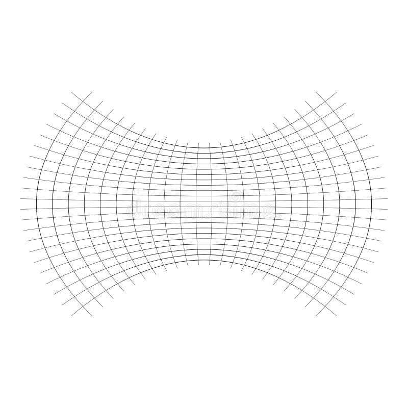 Geometric Shape with Oblate, Squeeze, Flattened Effect. Distorted ...
