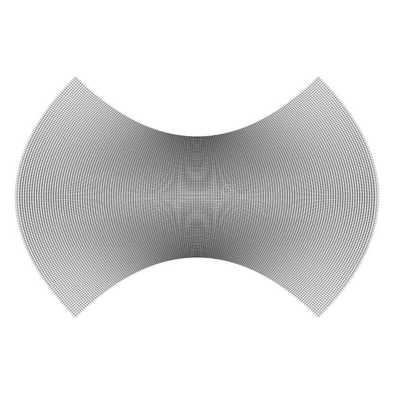 Geometric Shape with Oblate, Squeeze, Flattened Effect. Distorted ...