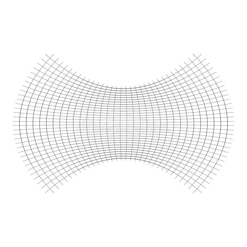 Geometric Shape with Oblate, Squeeze, Flattened Effect. Distorted ...