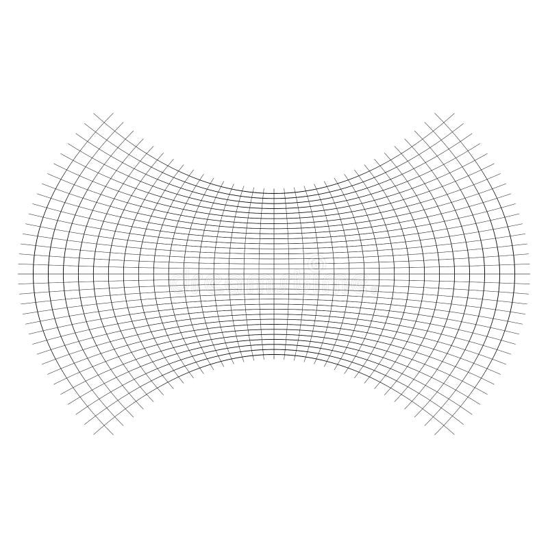 Geometric Shape with Oblate, Squeeze, Flattened Effect. Distorted ...