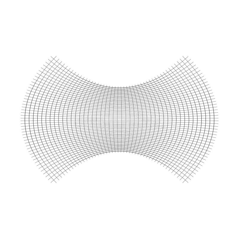 Geometric Shape with Oblate, Squeeze, Flattened Effect. Distorted ...