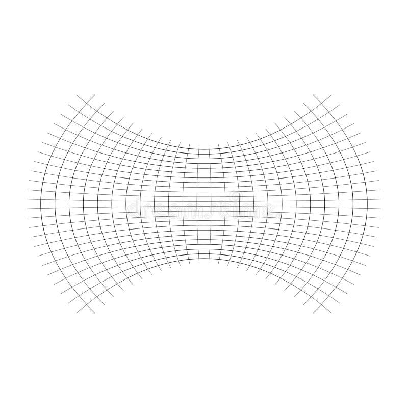 Geometric Shape with Oblate, Squeeze, Flattened Effect. Distorted ...
