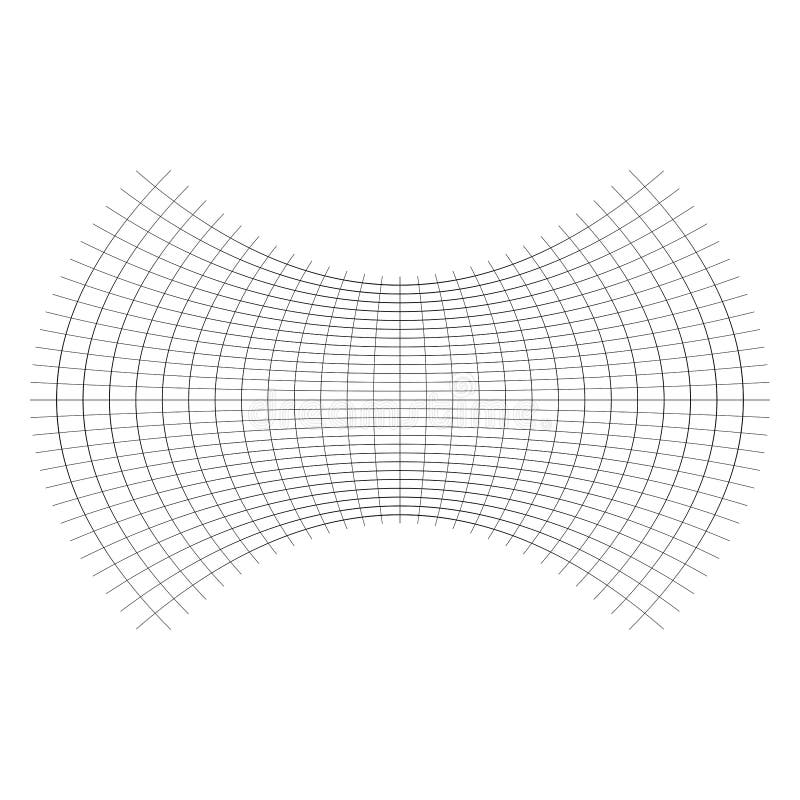 Geometric Shape with Oblate, Squeeze, Flattened Effect. Distorted ...