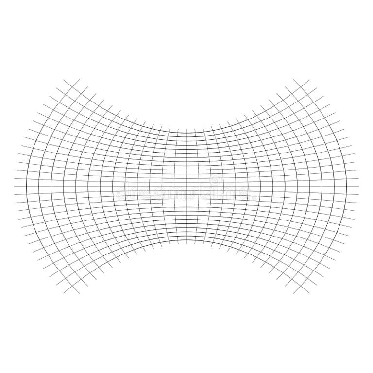 Geometric Shape with Oblate, Squeeze, Flattened Effect. Distorted ...