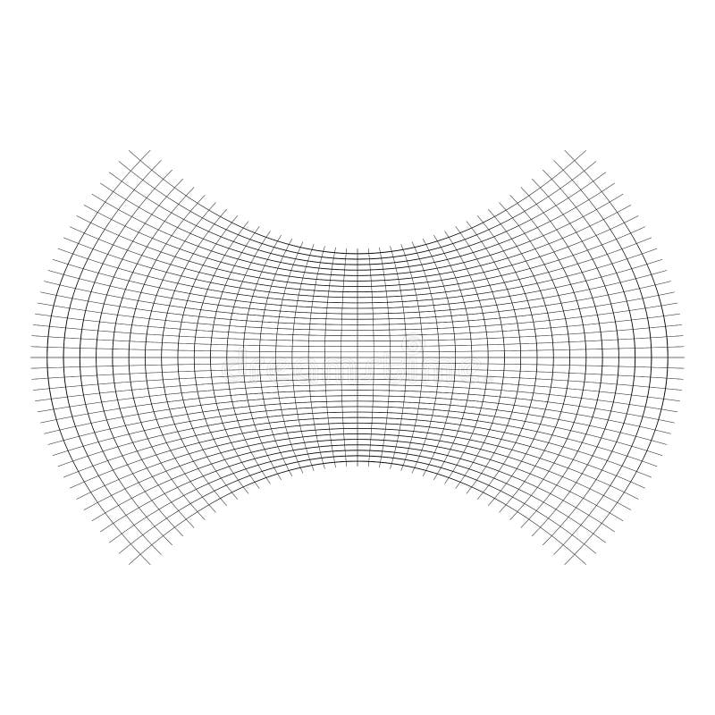Geometric Shape with Oblate, Squeeze, Flattened Effect. Distorted ...