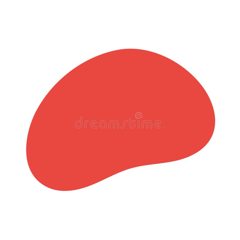 Geometric Shape Organic Blob Artistic Minimalist Form Stock ...