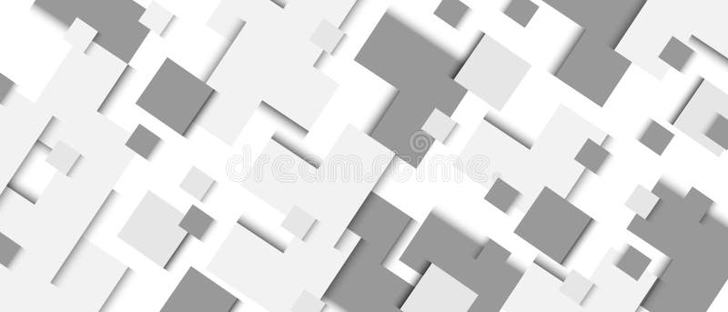 Geometric Shape Pattern with Shadow. Modern White Abstract Vector ...