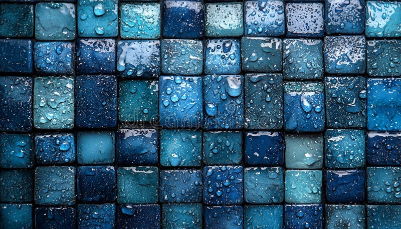 Geometric Shape Pattern on Shiny Glass Wall Reflection Generated by AI ...