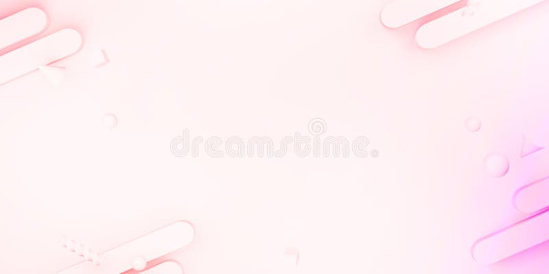 Geometric Shape Plastel Color Sweet Background 3d Illustration Stock ...