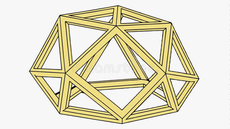 Geometric Shape, Polyhedron, Abstract Design, and Mathematics Vector ...
